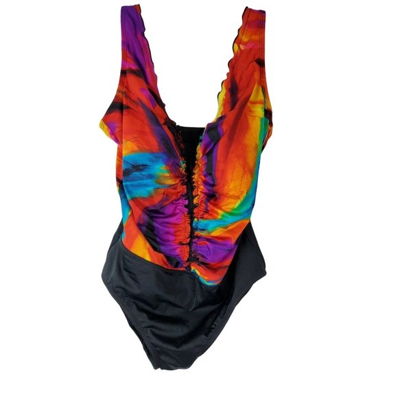 Longitude Swim Longitude Swim Wear Womens One Piece Rainbow