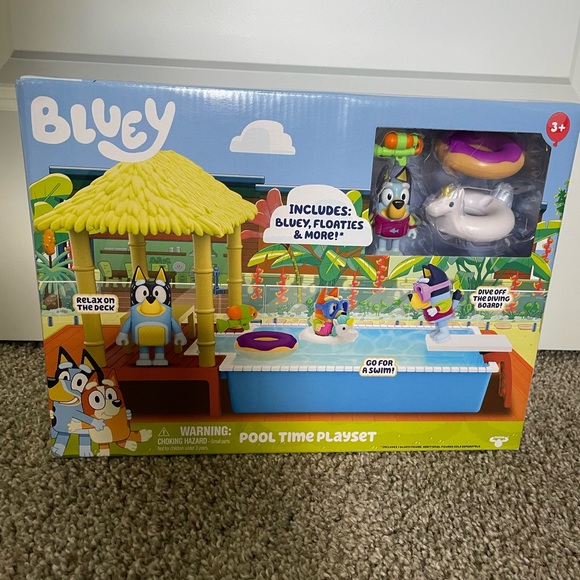 Toys Nib Bluey Pool Time Playset Poshmark