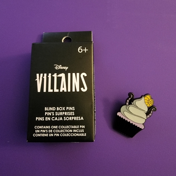 Loungefly Accessories Disney Villains Cupcake Loungefly Enamel Pin