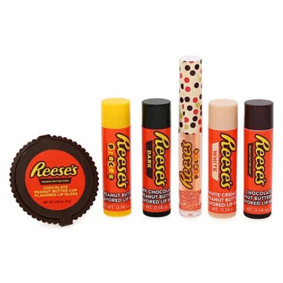 Reeses Peanut Butter Cups Makeup Reeses Scented Lip Set Of 6 Lip