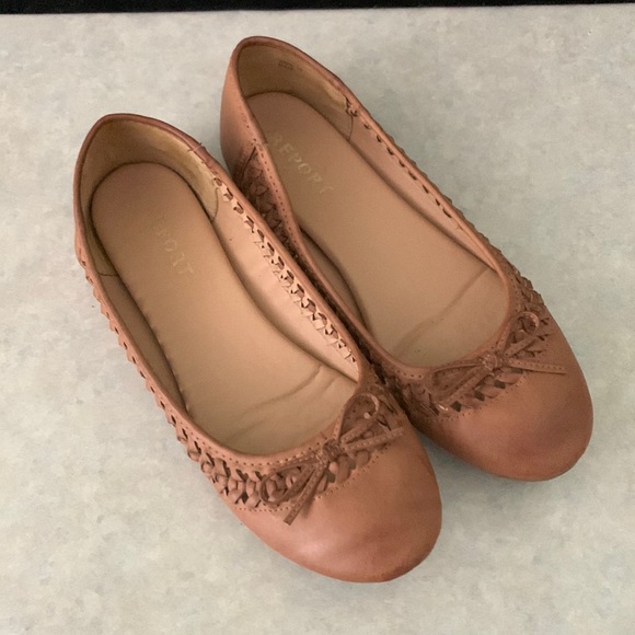 Report Shoes Brown Leather Ballet Flats Poshmark