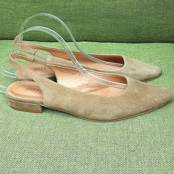 J Jill Shoes Jjill Suede Sling Back Flat Poshmark