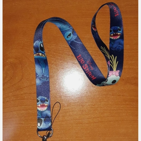 Disney Accessories Best Disney Movies Lilo And Stitch Blue Lanyard