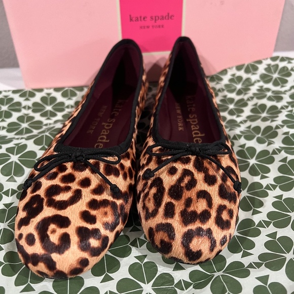 Kate Spade Shoes Kate Spade New York Calf Hair Leopard Print Bow