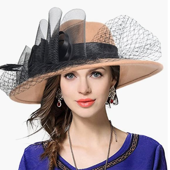 Accessories Womens Fascinator Wool Felt Hat Cocktail Party Wedding