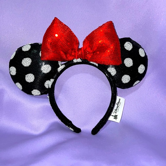 Disney Accessories Disney Minnie Mouse Sequin Ear Headband For