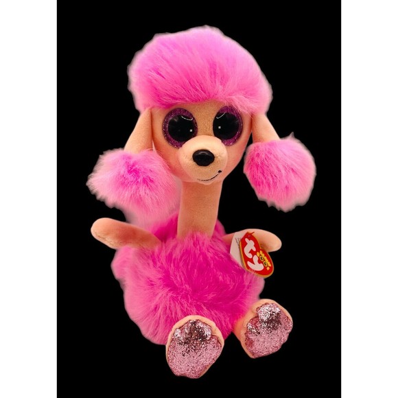 Ty Toys New Ty Beanie Boos 6 Inch Camilla Pink Poodle Small Plush