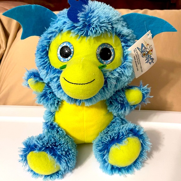 Peek A Boo Toys Nwt Peekaboo Ltd Blue Dragon Plush Toy 1 Inches