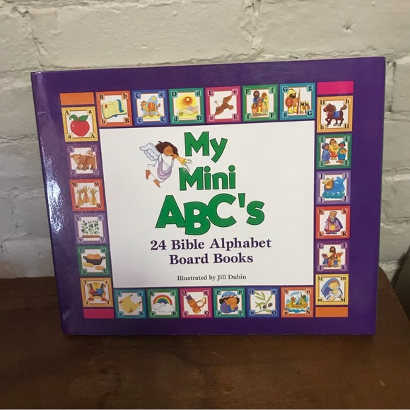 Toys Vintage 1998 My Mini Abcs 24 Bible Alphabet Board Books Poshmark