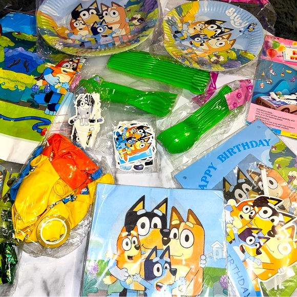 Bluey Other Bluey Birthday Party Supplies For 8 Guests With