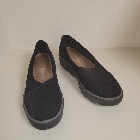 Clarks Shoes Clarks Unstructured Black Flats Size 7 Poshmark