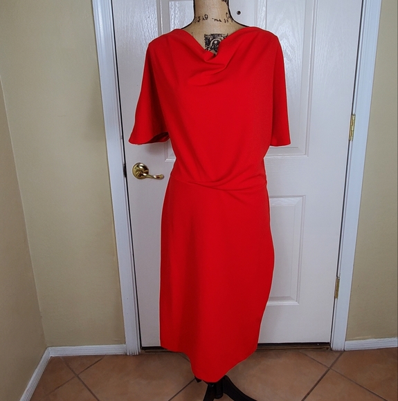 Alexia Admor Dresses Alexia Admor Red Midi Dress Poshmark