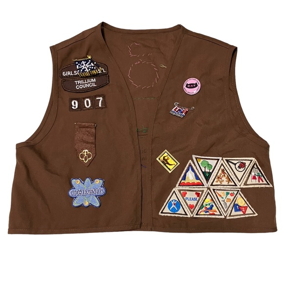 Girl Scouts Other Y2k Vintage Girl Scout Brownie Vest With Patches