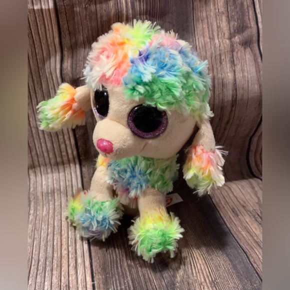 Ty Toys Ty Beanie Boos Rainbow Poodle Poshmark