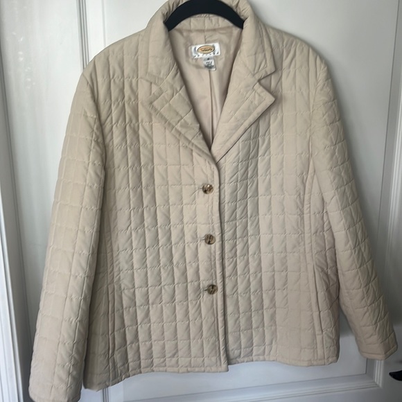 Talbots Jackets And Coats Euc Talbots Cream Colored Light Weight