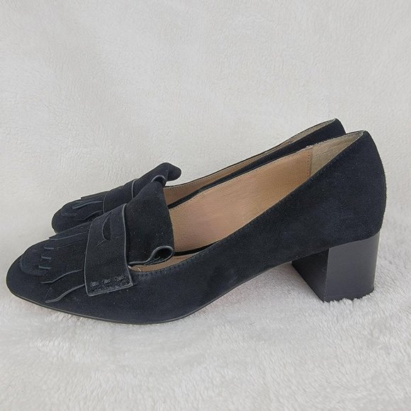 J Jill Shoes J Jill Juliette Kylie Black Suede Leather Kiltie