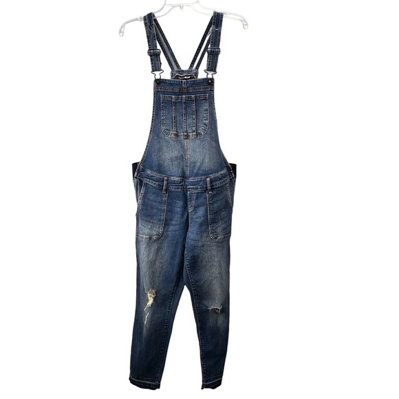 Indigo Blue Jeans Indigo Blue Denim Overalls S Women Pockets