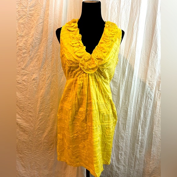 Tiana B Dresses Tiana B Yellow Rose Sleeveless Mini Dress Poshmark