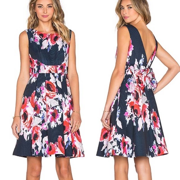 Kate Spade Dresses Kate Spade Hazy Floral Fit Flare Dress In Multi