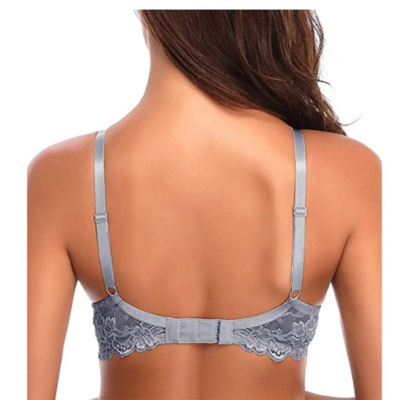 Intimates And Sleepwear Deyllo Womens Push Up Lace Bra Comfort Padded