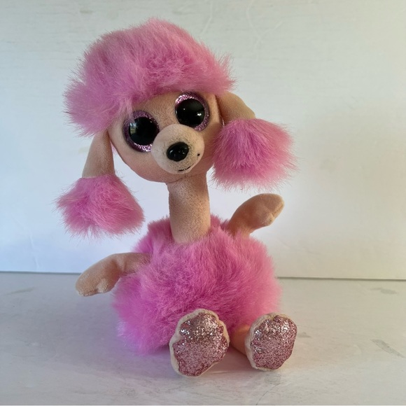 Ty Toys Ty Beanie Boos Pink Glitter French Poodle Camilla 9 Stuffed