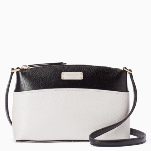 Kate Spade Bags New Kate Spade Jeanne Leather Black White Crossbody