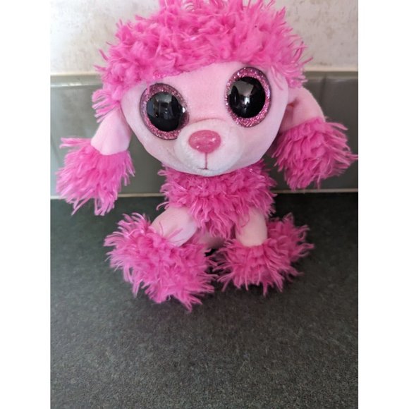 Ty Toys Ty Beanie Boos Patsy The Pink Poodle Dog Plush Stuffed