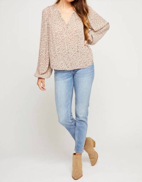 Gentle Fawn Tops New Gentle Fawn Clarita Long Sleeve Blouse In