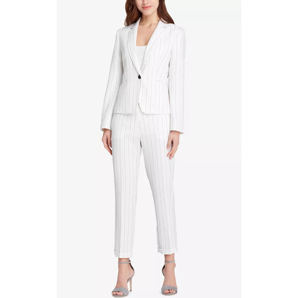 Tahari Asl Jackets And Coats Tahari Asl Suit Pants Blazer Pin Striped