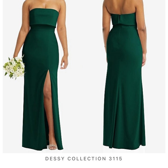 Dessy Collection Dresses Dessy Bridesmaid Dress Hunter Green Poshmark