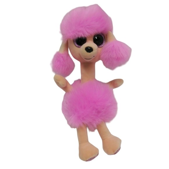 Ty Toys Ty Beanie Boos Camilla Pink Poodle Dog Plush 8 Inch Stuffed