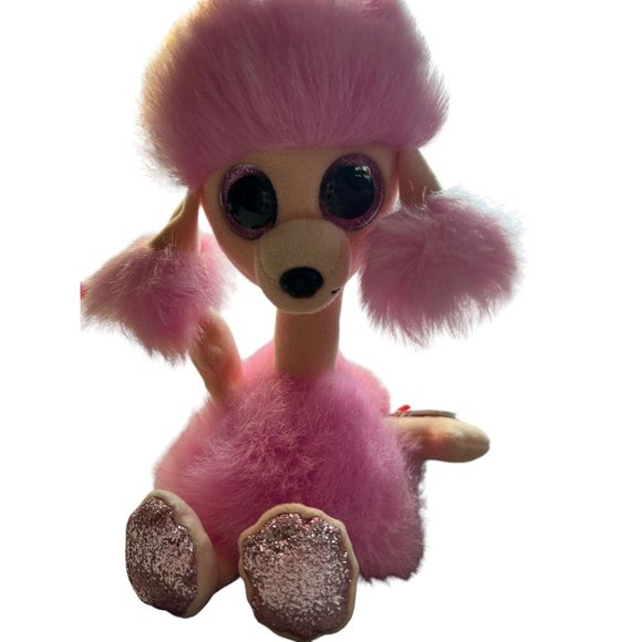Ty Toys Ty Beanie Boos Camilla Pink Poodle Sparkle Eyes 6 Plush