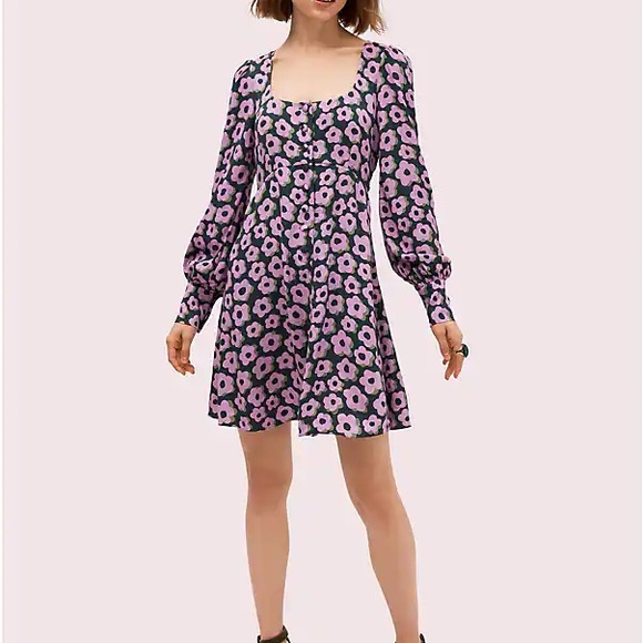 Kate Spade Dresses Kate Spade Flair Flora Fluid Mini Dress Poshmark