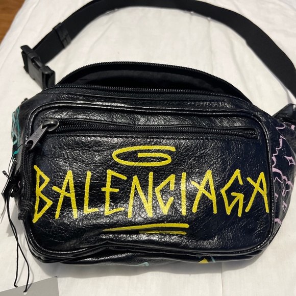 Balenciaga Bags Balenciaga Graffiti Explorer Belt Bag Leather