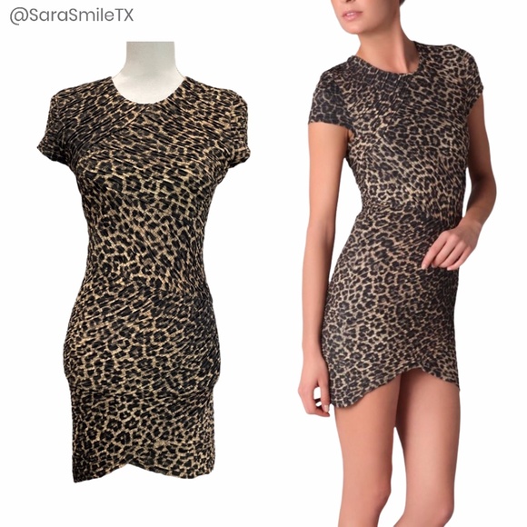 Torn By Ronny Kobo Dresses Torn By Ronny Kobo Kaitlyn Cheetah Print