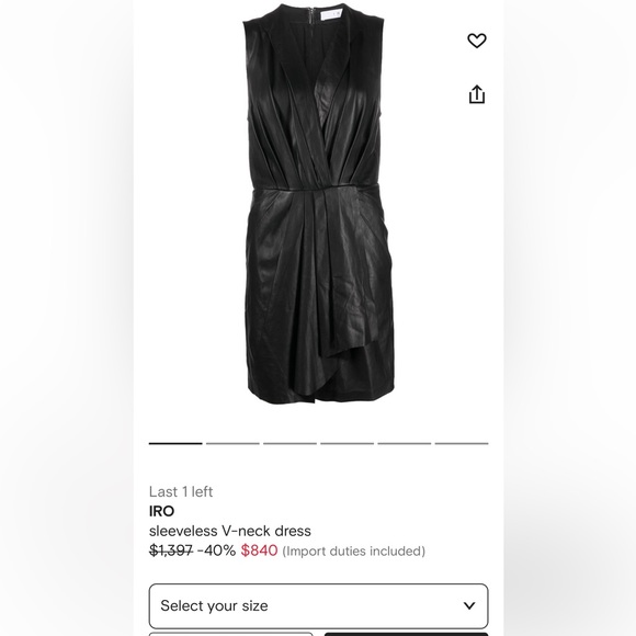 Iro Dresses Iro Super Sexy Leather Dress Poshmark