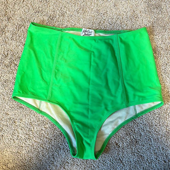 Kortni Jeane Swim Kortni Jeane High Waisted Kelly Green Swim