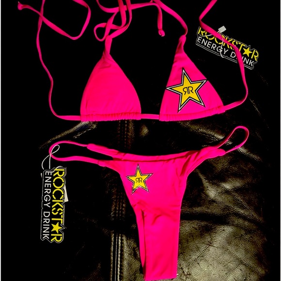 Rockstar Energy Swim New Hot Pink Rockstar Energy Promo Model