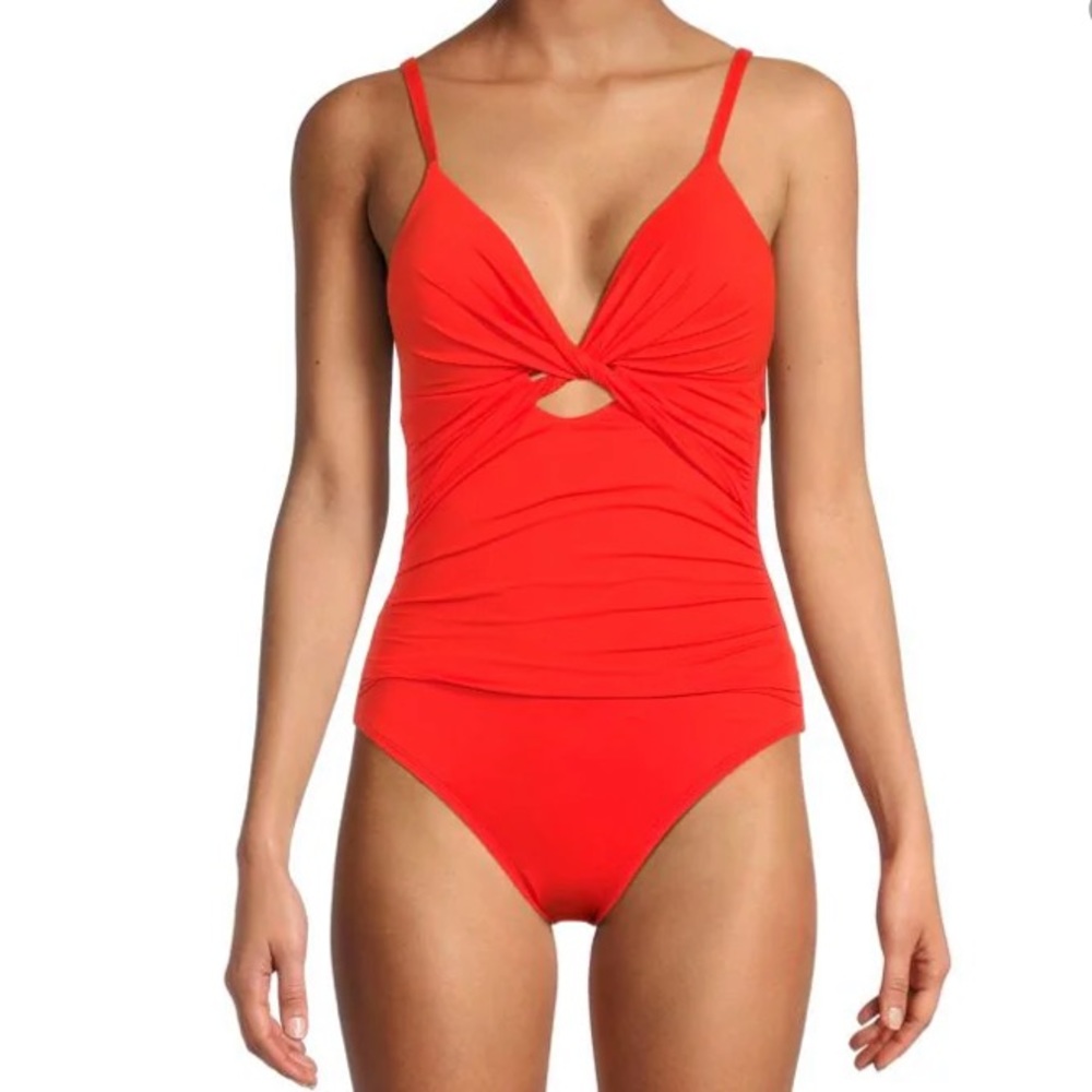 La Blanca Twist Keyhole Sexy One Piece Gem