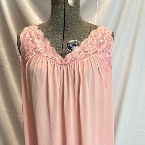 Shadowline Intimates And Sleepwear Vintage Shadowline Pink Sleeveless