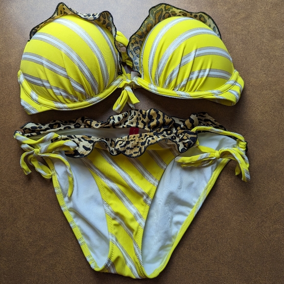 Victorias Secret Swim Victoria Secret Miraculous Cheetah Fringe 2