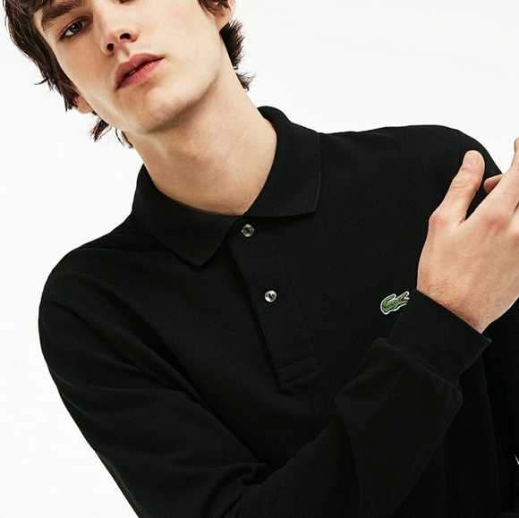 Lacoste Shirts Lacoste Mens Classic Long Sleeve Pique Polo Shirt