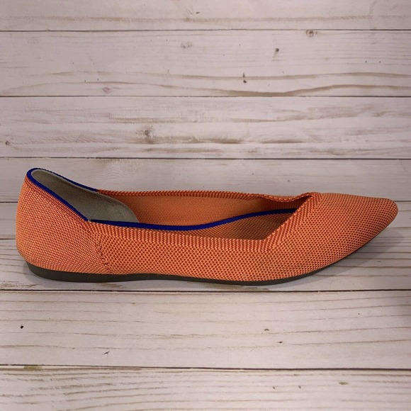 Rothys Shoes Rothys Rothys The Point Orange Ballet Flats Womens