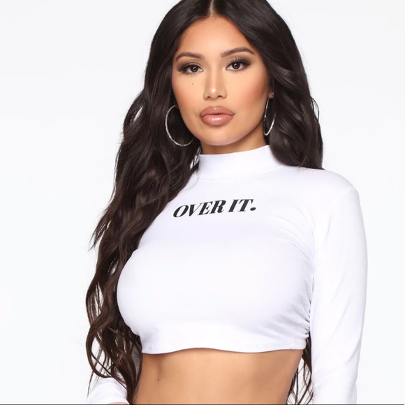 Fashion Nova Tops New Fashion Nova Backless Knit Cropped Over It