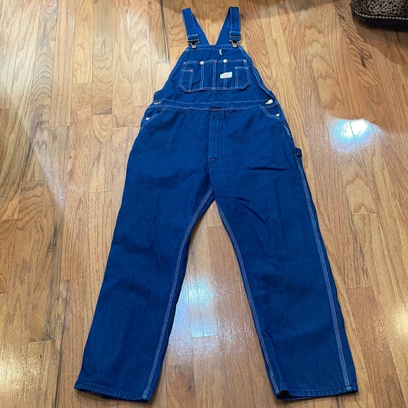 Roundhouse Jeans Roundhouse Blue Jean Bib Overalls Size 4 X 30 Made