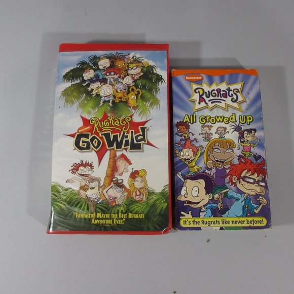 Media 2 Rugrats Vhs Go Wild All Growed Up Nickelodeon Cartoon Vintage