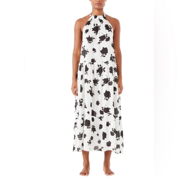 Kate Spade Dresses Nwt Kate Spade Ivory And Black Floral Halter