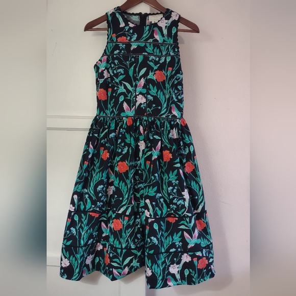 Kate Spade Dresses Kate Spade Jardin Sleeveless Hummingbird Floral