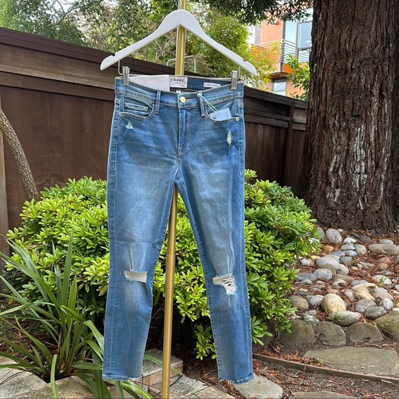 Frame Denim Jeans Frame Denim Le High Skinny Crop In Kiss Poshmark