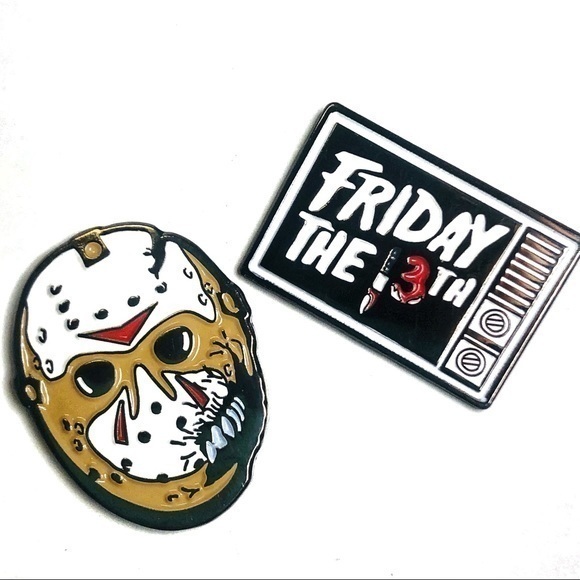 Jewelry Friday The 13th Jason Voorhees 8s Horror Enamel Pins Poshmark